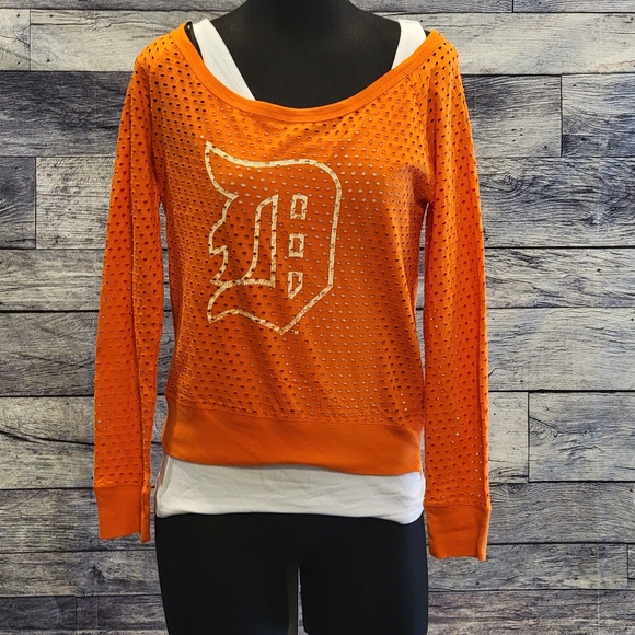 4Her | Tops | 4her Detroit Tigers Small 2 Layered Tank Top And Mesh Net ...